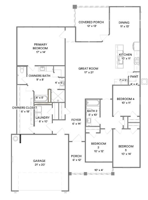 The Taylor - Best in The Single Floor Living With Convenience - Elliott ...